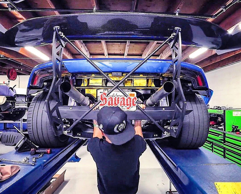 Lamborghini Huracan chassis mounted wing – Sadistic Iron Werks